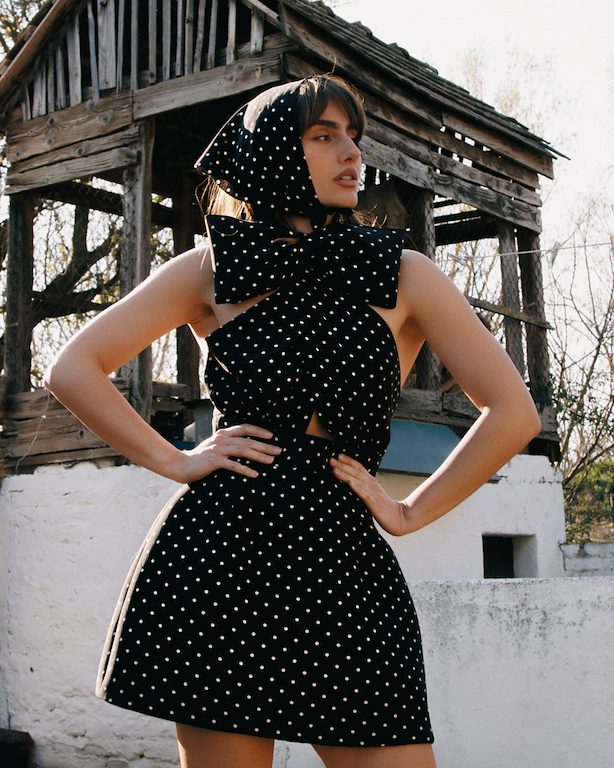 Mila Bell Dress Pois