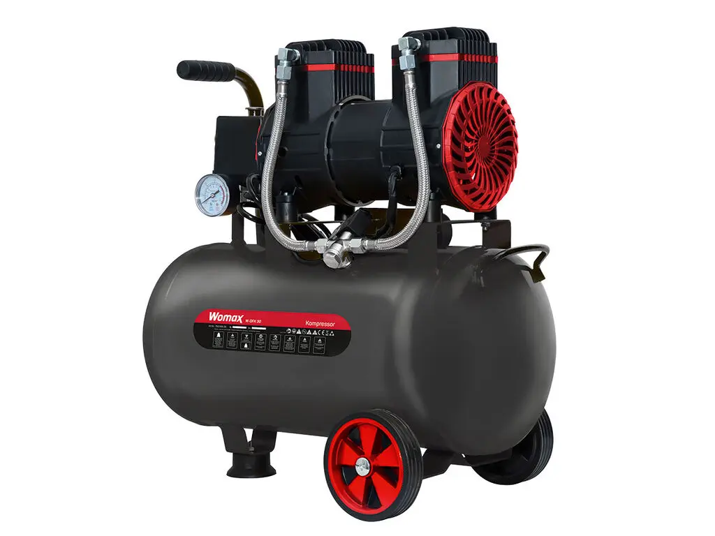 Womax Kompresor W-OFK 30, Bezuljni, 1500 W, Crni
