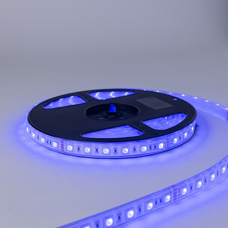24V, LED TRAKA 5050/60, 10W, RGB, IP68
