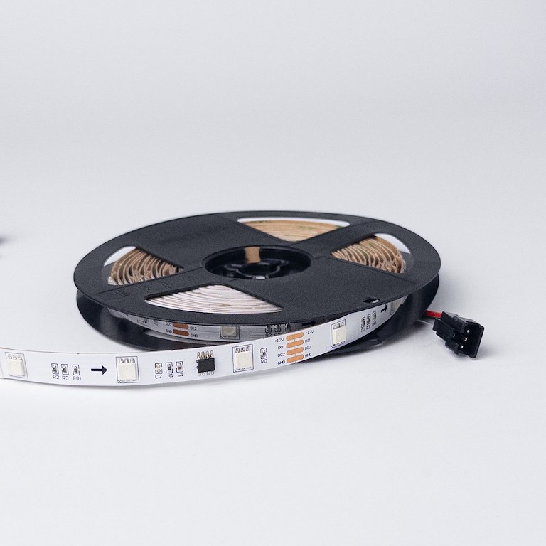 Adresabilna RGB LED traka 12V, Magic 5050/30, 6W po metru, kotur 5 m