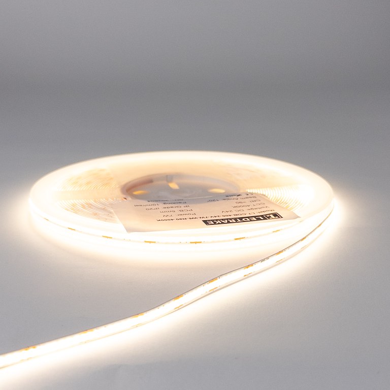 COB LED traka 5mm 4000K neutralna bela, 24V, 7W, CRI 90