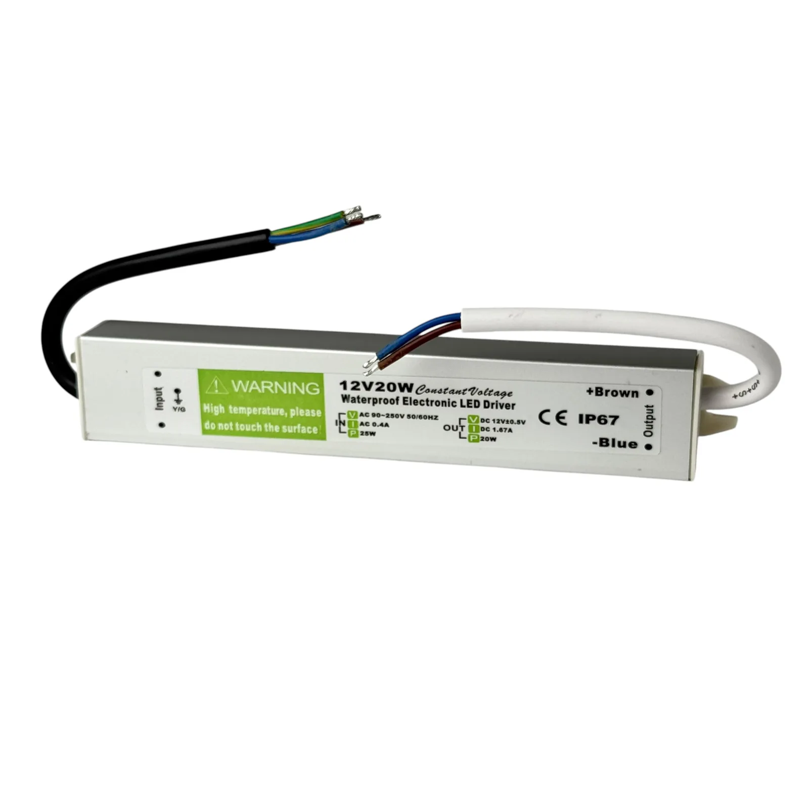 LED napajanje 12V 20W IP67 za spoljnu traku, model 12V20W