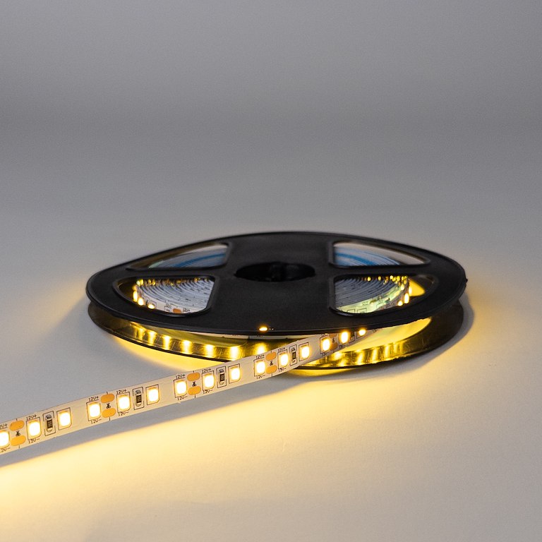 LED traka 12V 2700K 10W toplo bela sa 120 dioda 2835, IP20