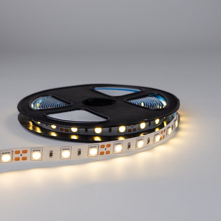 LED traka 5050 3000K toplo bela, 60 dioda/m, 12V, 10W, IP20
