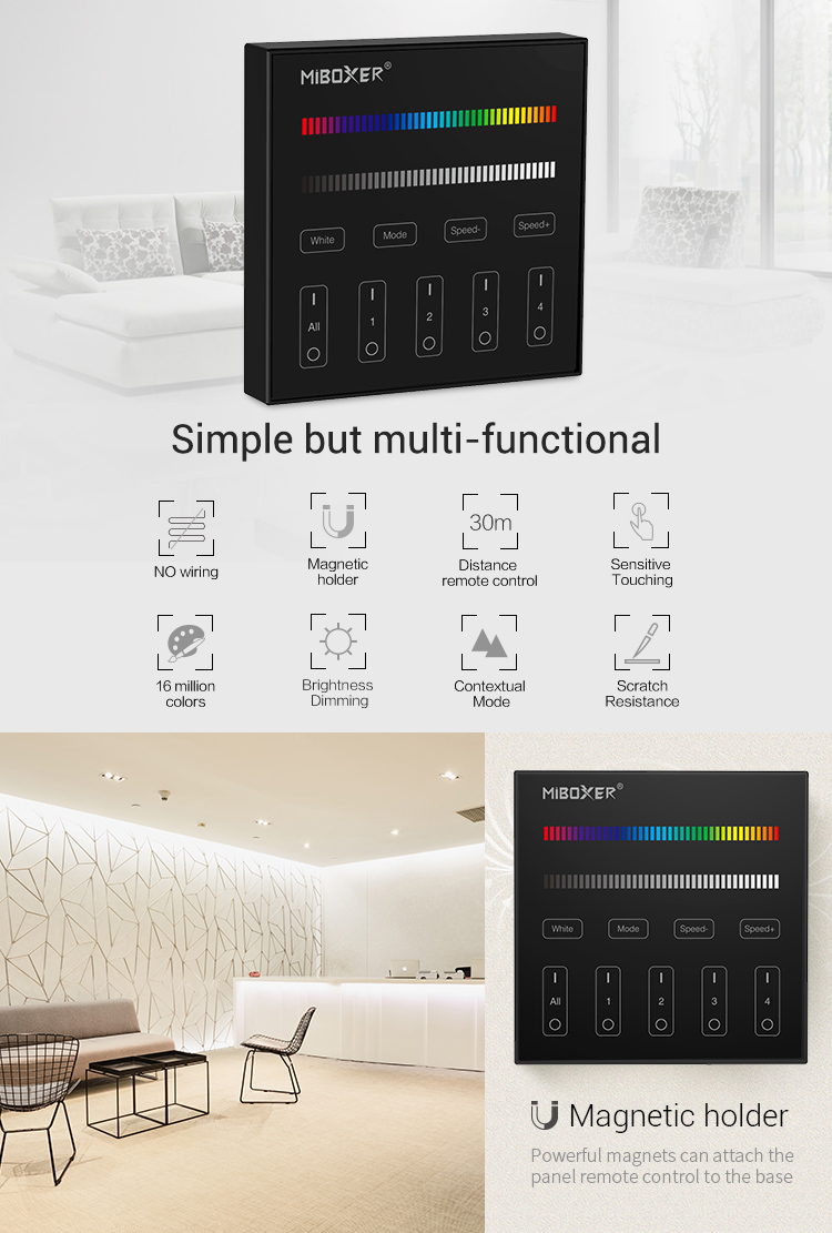MI RGB REMOTE WALL B3-B BLACK