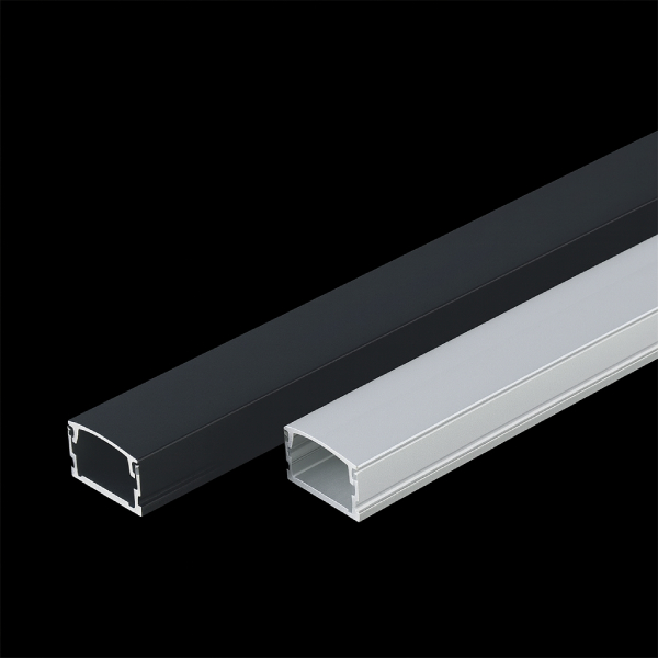 Nadgradni alu profil R-410, uska lajsna 13 × 6,8 mm za traku do 10 mm