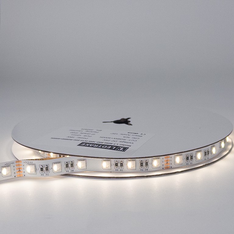 RGBW LED traka 12V, RGB i neutralna bela 4000K, 5050/60, 12W, IP20