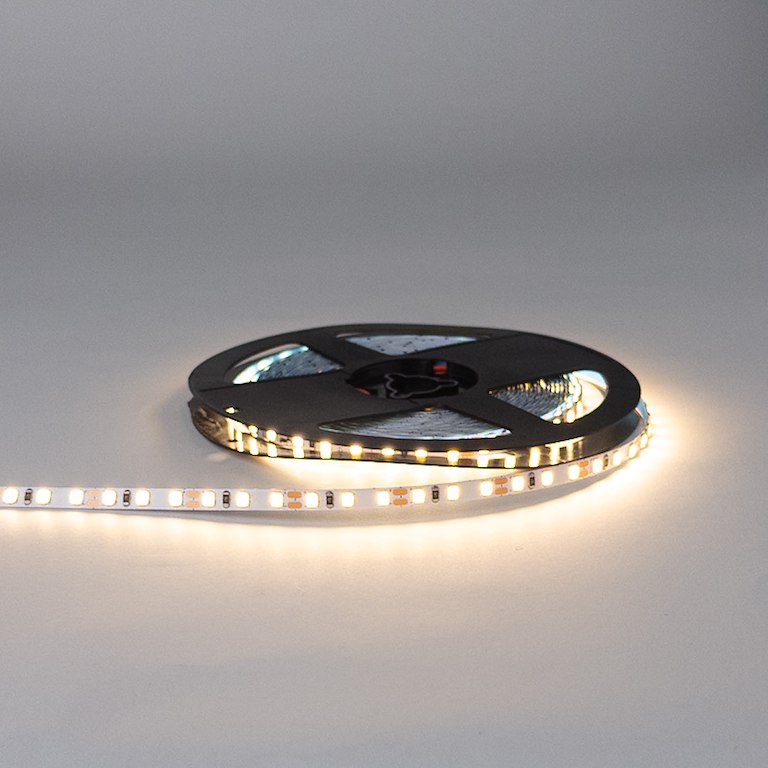 Slim LED traka 3000K toplo bela, 120 dioda 2835 na 5mm, 12V