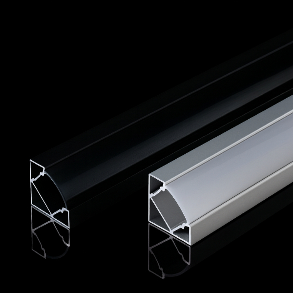 Ugaoni alu profil R-514, kvadratni presek 19 × 19 mm za traku do 12 mm
