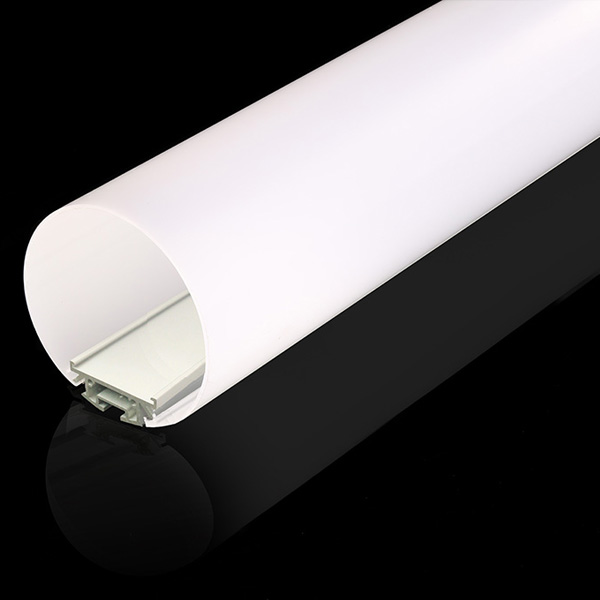 Viseći alu profil R-400 za LED traku, mlečni difuzor Ø40 mm