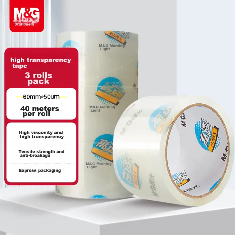 M&G Selotejp traka AJD957DB, 6cm x 40m, Providna, 3 komada