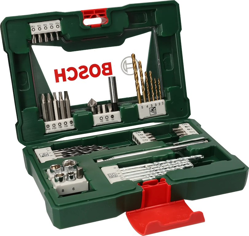 Bosch 48-delni V-Line TiN set burgija i bitova sa magnetnim štapom 2607017314