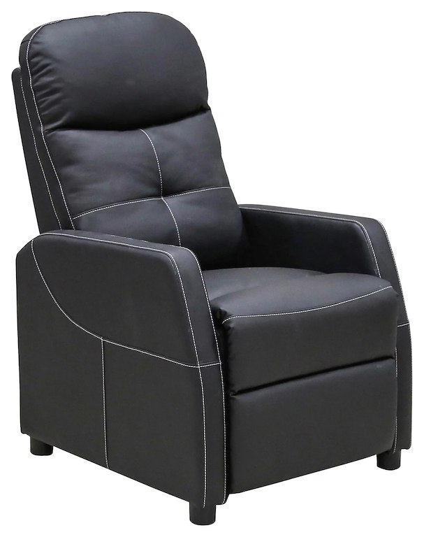 FOTELJA ZA GLEDANJE TELEVIZOR 65/80-105/90-154 cm , crna