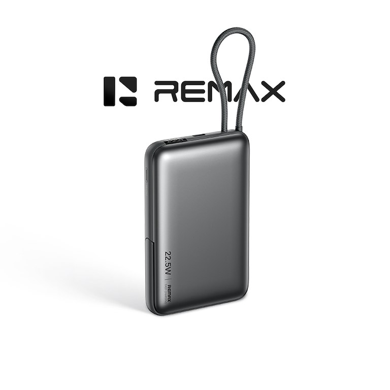 Power Bank REMAX MC-01 HOLDER PD 22.5W MAGNETIC WIRELESS WITH TYPE C CABLE 10000mAh (Srebrni)