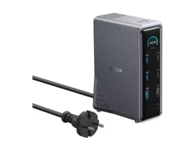 Anker Prime docking stanica 14u1 160W Dual Display siva