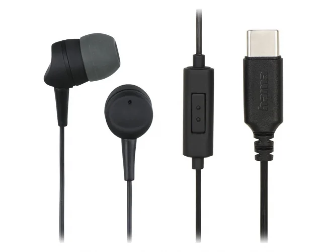 Hama SEA slušalice bubuce smartfon,USB-C,crne