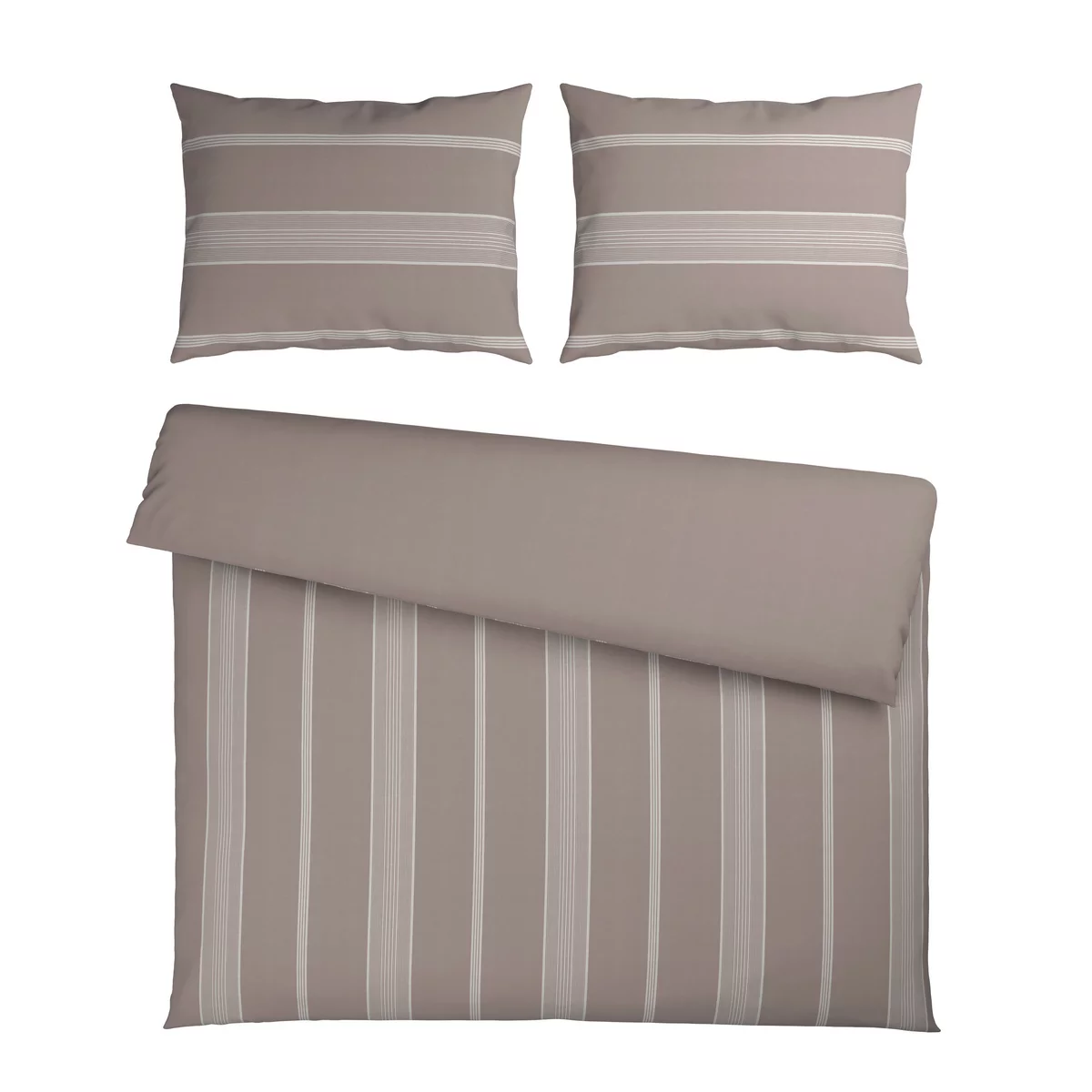POSTELJINA REMSA 200/200 cm flanel sivobraon
