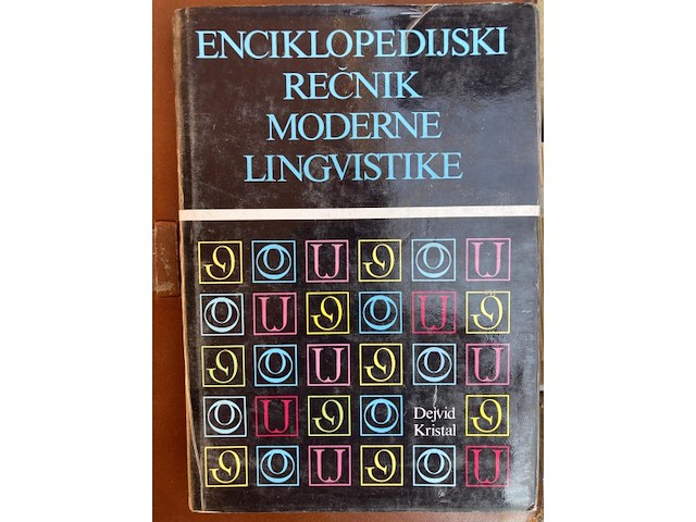 REČNIK MODERNE LINGVISTIKE Dejvid Kristal
