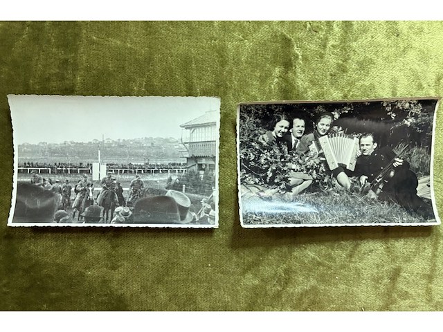 Dve originalne stare crno-bele fotografije