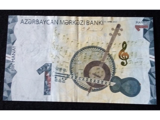 1 manat,Azerbejdzan,ND,vf.
