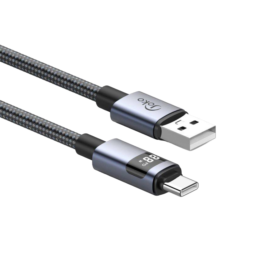 Data kabl KONFULON DL94, LCD ekran (displej) Display, USB na Type C 1m