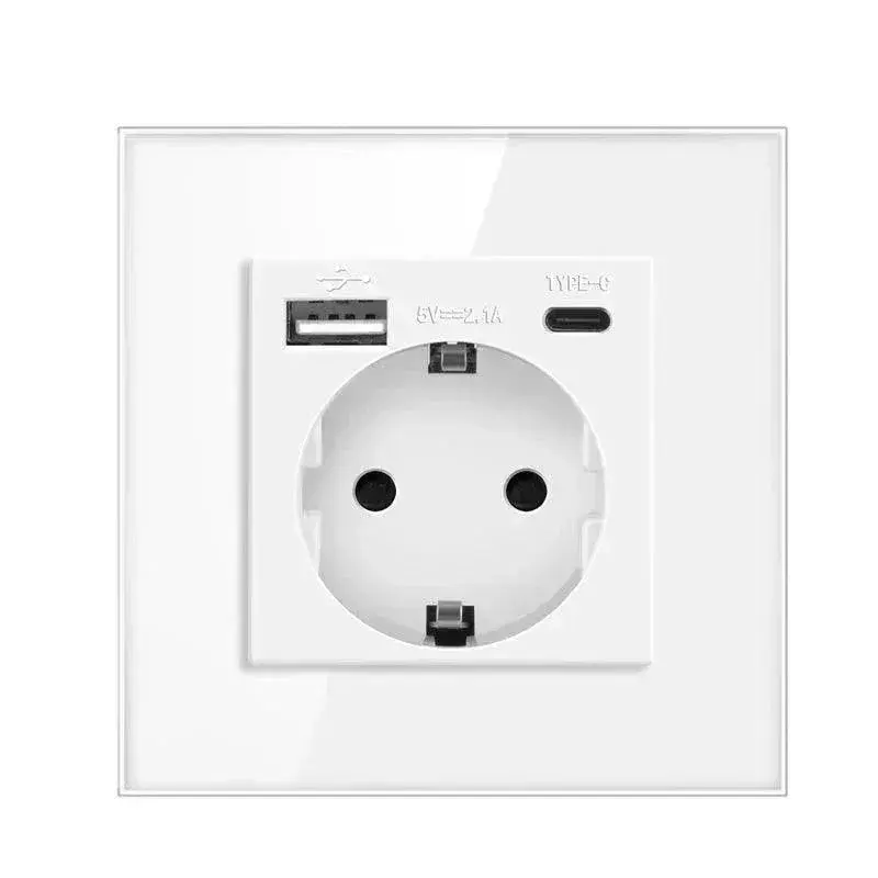 SmartHome Zidna utičnica, USB-C, Bela
