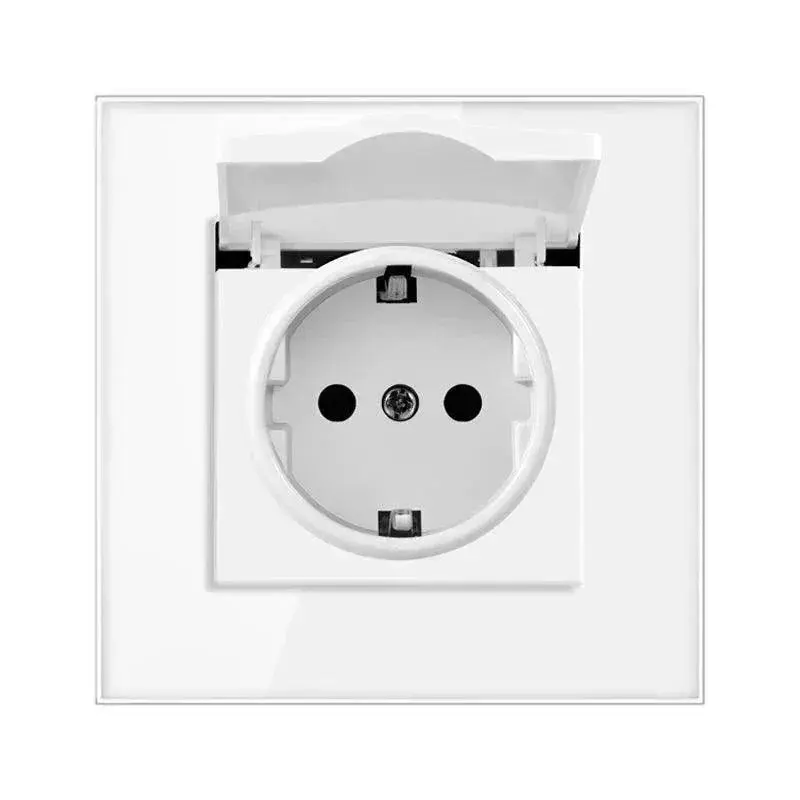 SmartHome Utičnica sa poklopcem, Vodootporna, 16A, Bela