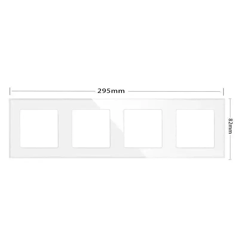 SmartHome Stakleni panel do 4 modula, Beli