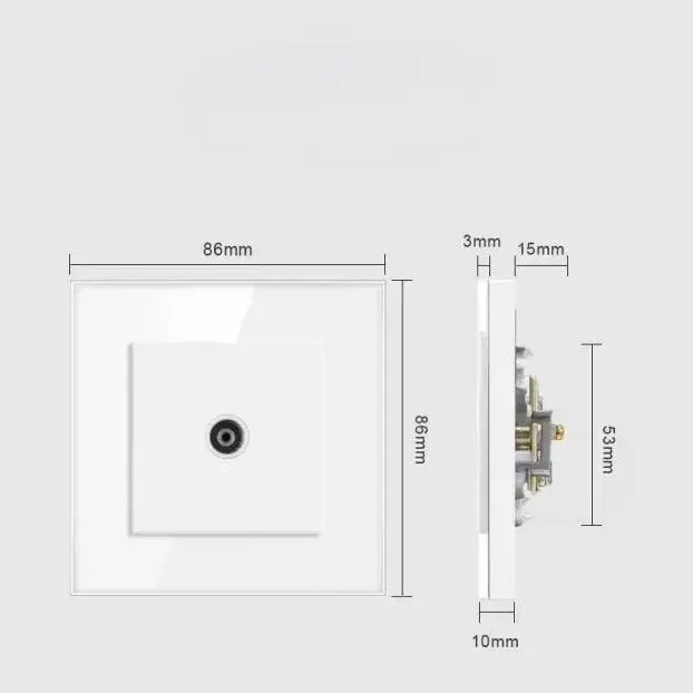 SmartHome Zidna antenska utičnica, Bela