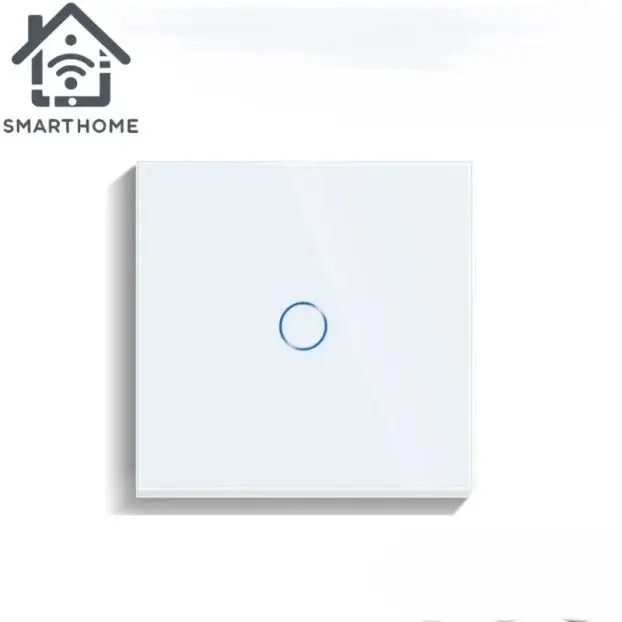 SmartHome Touch prekidač sa 1 tasterom, Naizmenični, Beli