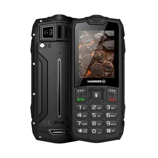 Mobilni telefon Hammer ROCK LTE Black IP68