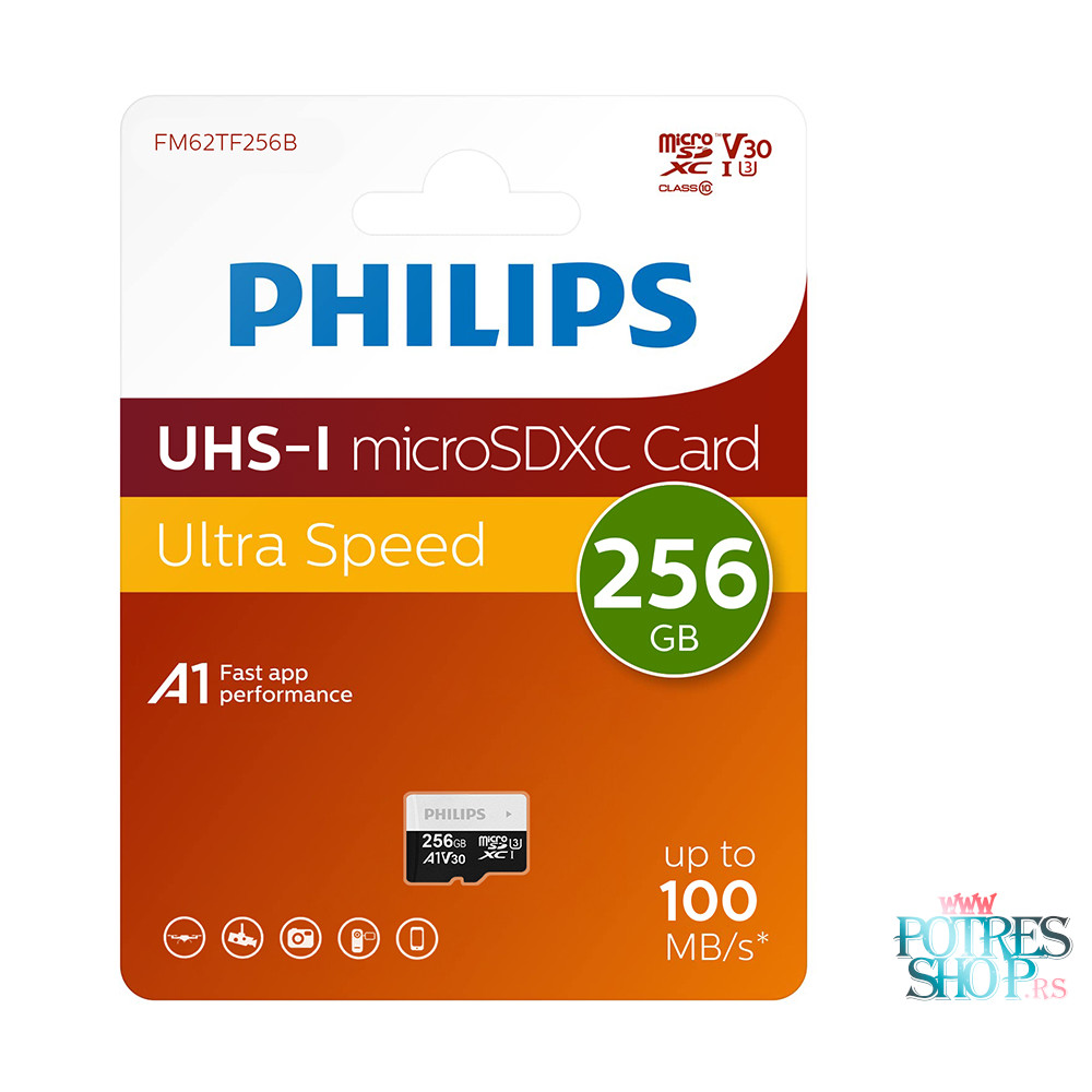 MICRO SD PHILIPS 256GB FM62TF256B SD13766