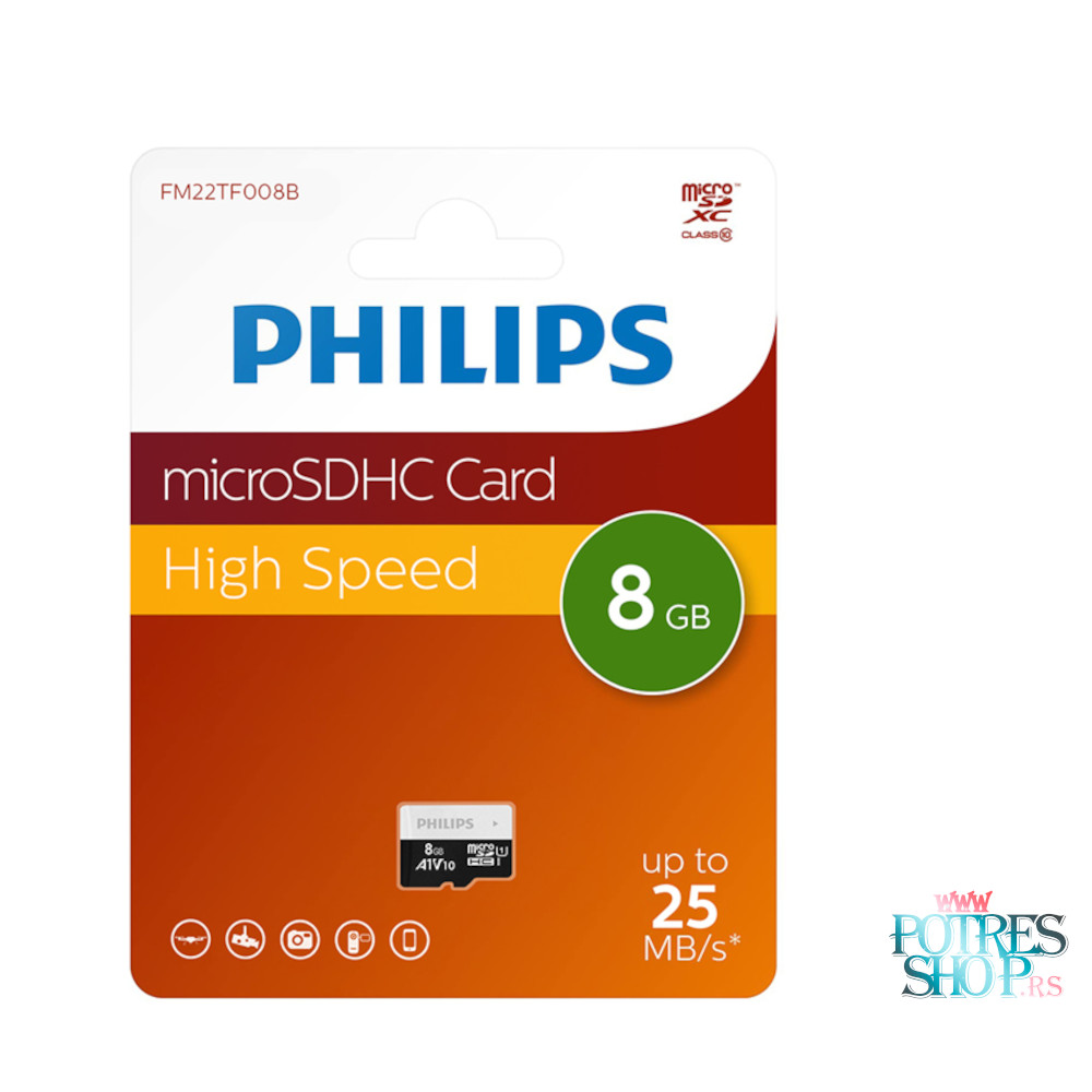 MICRO SD PHILIPS 8GB V ULTRA SPEED SD13761