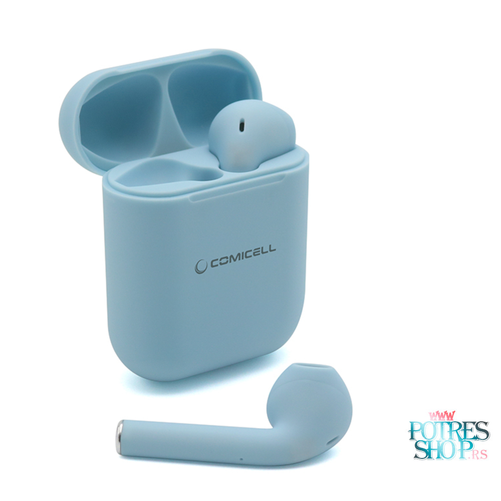 SLUSALICE BLUETOOTH AIRPODS SVETLO PLAVE