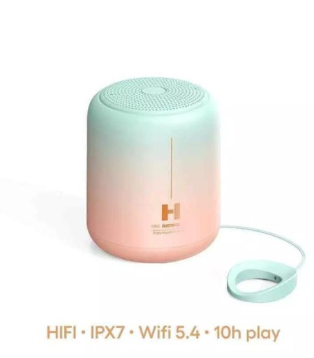 REMAX RB-H1 Pink-green Blue Sky Mirror Portable Wireless Speaker