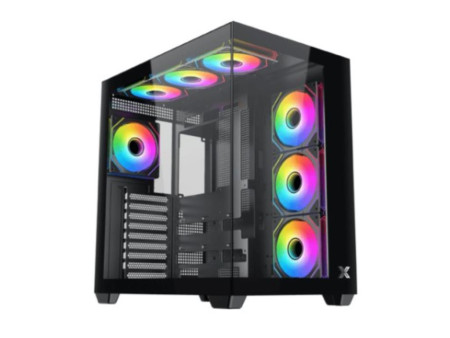 Kucište XIGMATEK Aqua V Air GamingATXMicro ATXMini ITXARGBbez napajanjacrna' ( '25182' )