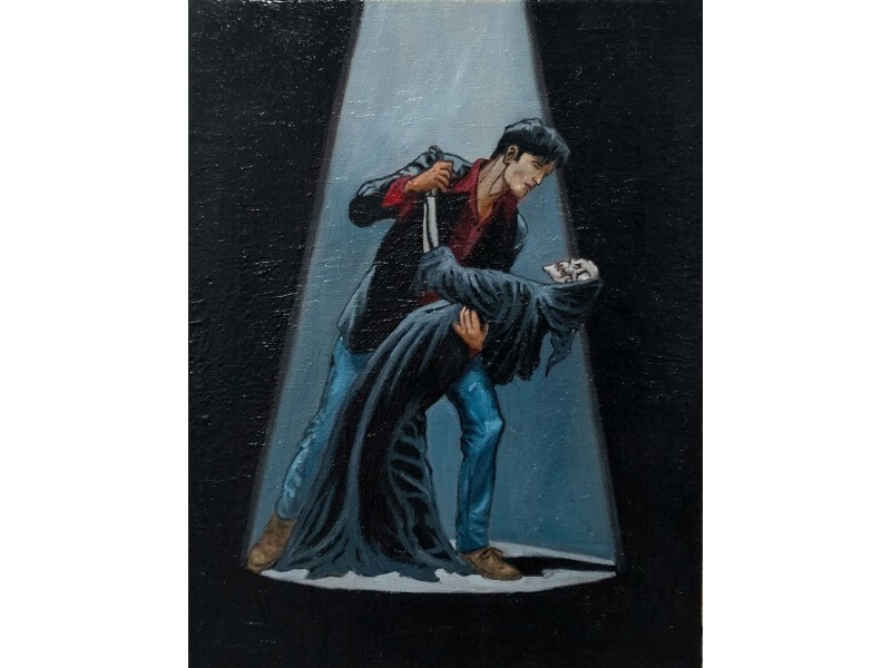 Dylan Dog - Dilan Dog, ulje na platnu