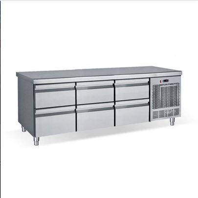 Niski hladni sto sa 6 GN fioka – 185x70x68cm