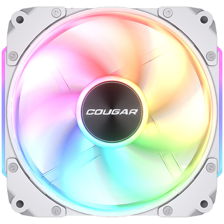 COUGAR APOLAR 120 ARGB ELITE UNIVERSAL MODULAR FAN (SINGLE PACK), WHITE