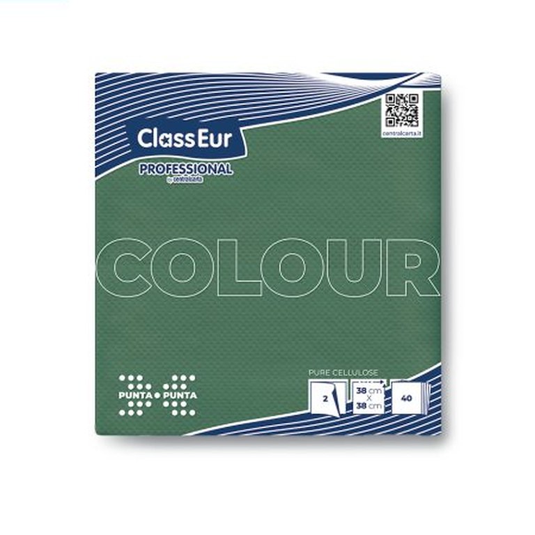 Salvete 38×38, 2-sl, 40kom x 30pak (1200 salveta), Zelena
