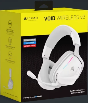 SLUŠALICE WIRELESS GAMING CORSAIR VOID RGB ELITE BELE CA-9011380-WW