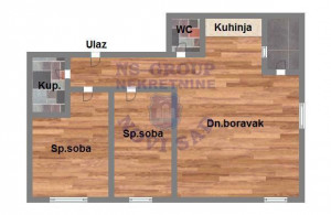 Prodaje se stan u Sremskoj Kamenici 67m2