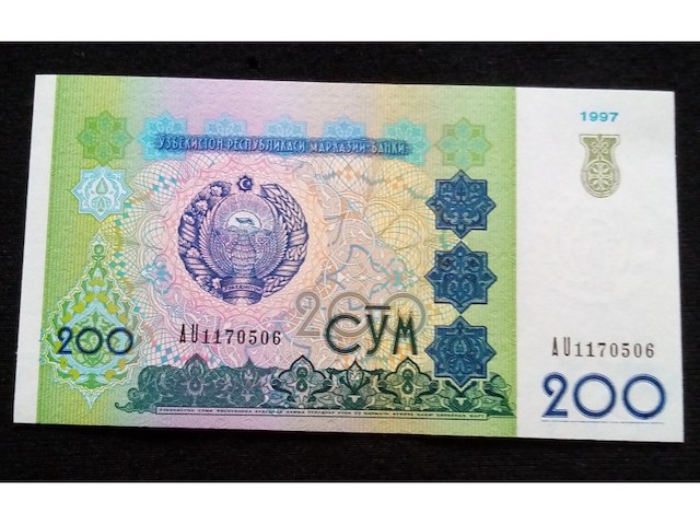 200 sum,Uzbekistan,1997,unc.