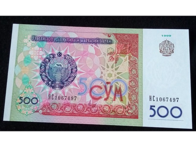 500 sum,Uzbekistan,1997,unc.