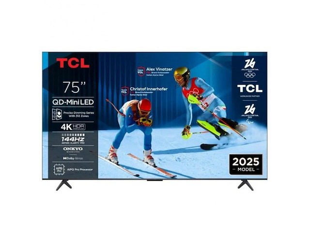 TCL 75C6K/QLED-MINI LED/75/4K UHD/144HZ/GOOGLE Televizor