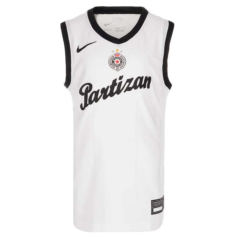 Dečiji dres "KK Partizan 2026/27", beli