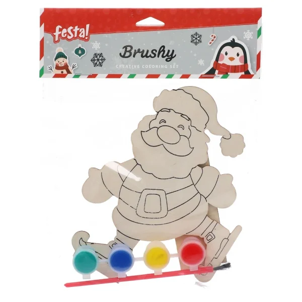 Brushy, kreativni set za bojenje, Deda Mraz
