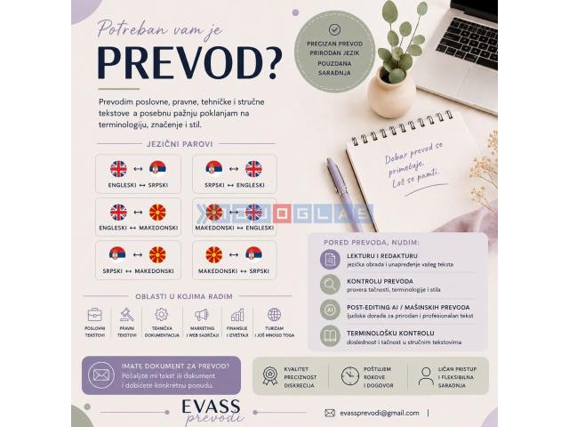PREVOĐENJE - ENGLESKI I MAKEDONSKI