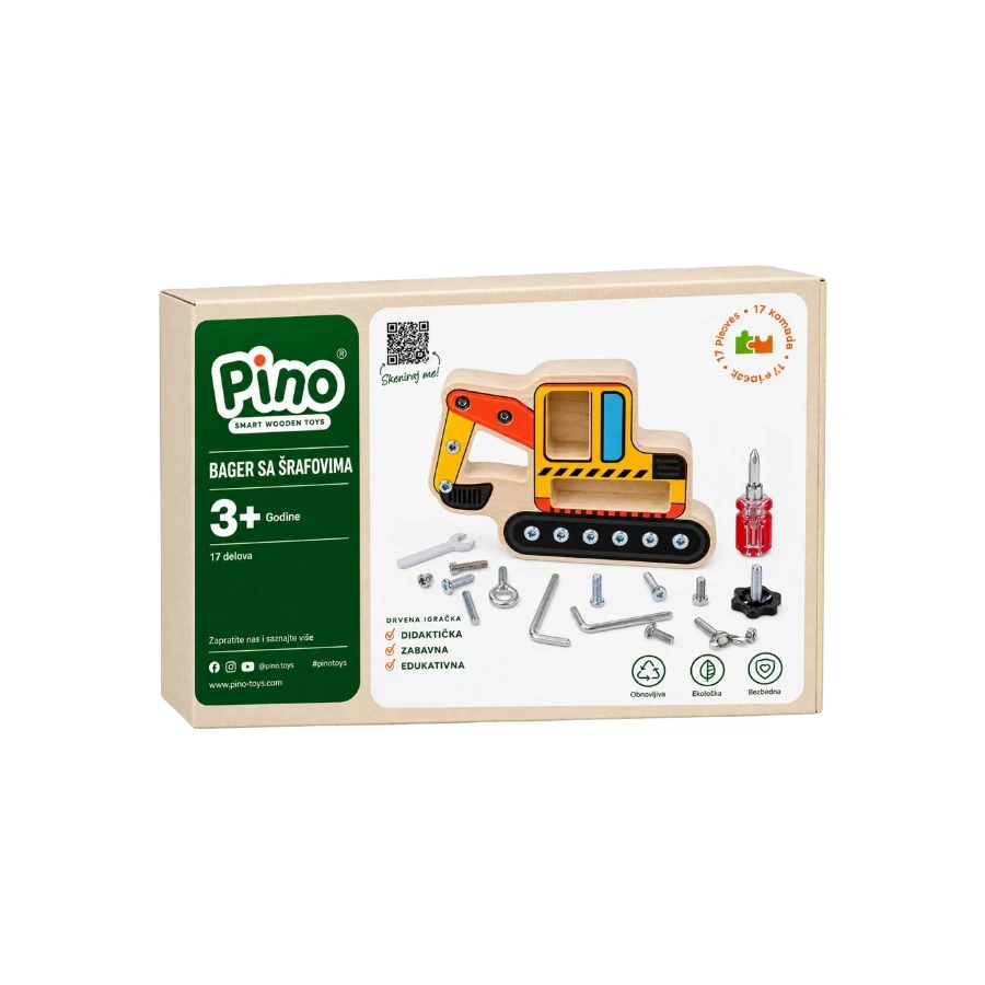 PINO Bager sa Šrafovima 17 Delova
