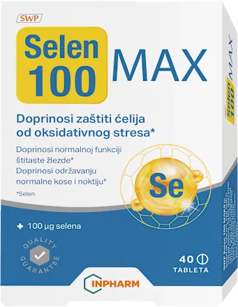 INPHARM
SWP Selen 100 MAX tablete, 40 Tableta
Dodatak ishrani